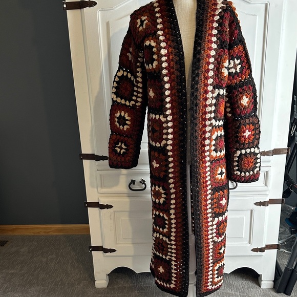 SAACHI | Sweaters | Saachi Multicolor Crochet Cardigan | Poshmark